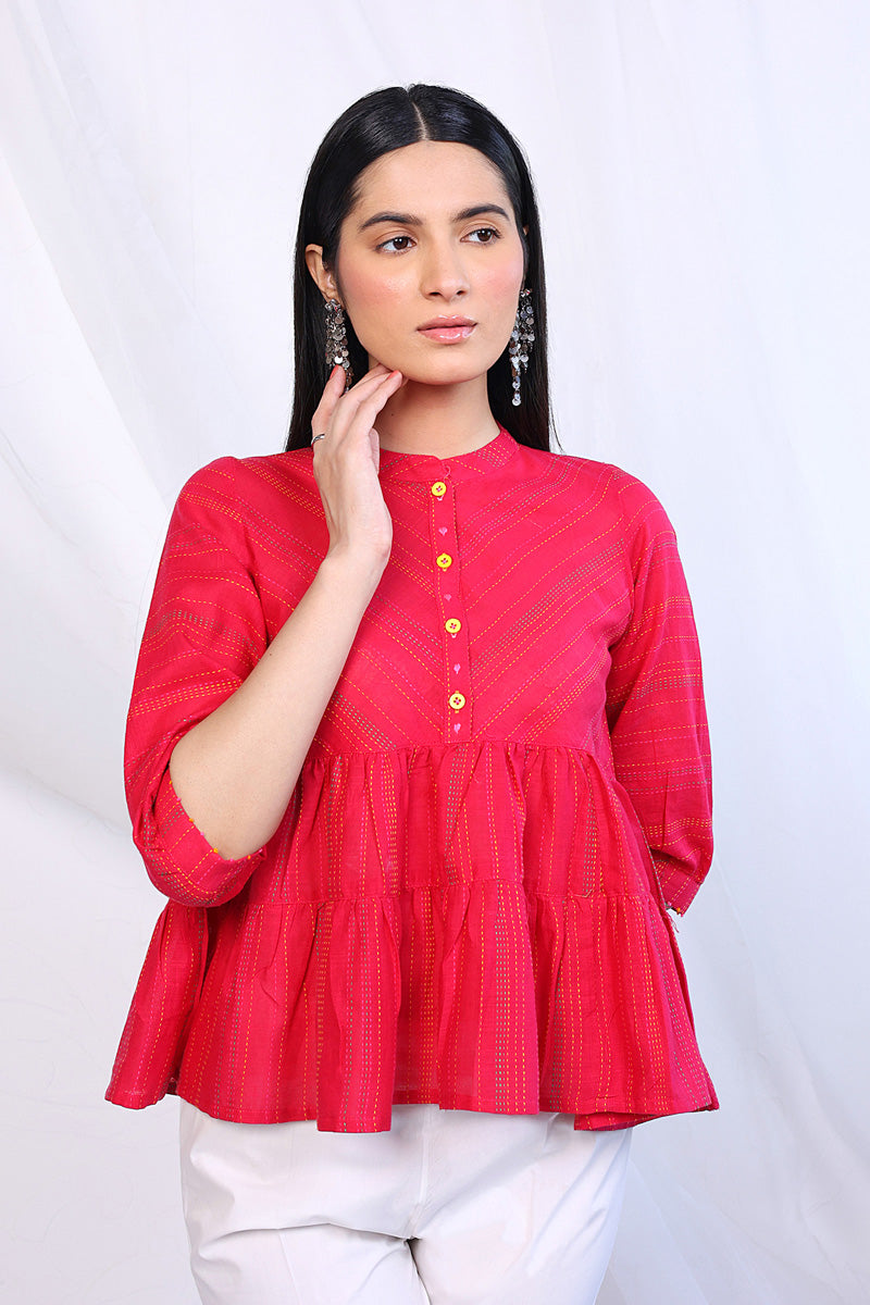 Tinka Peplum Top – Generation International